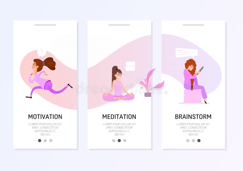 Flat Design Banner and Elements of Freelance. Workflow Stages ...