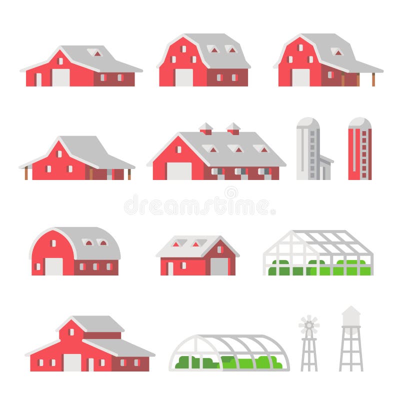 Agriculture Farm Flat Design Infographic Stock Vector - Illustration of ...