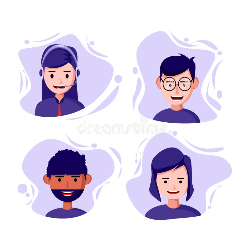 Flat Design Character, Character of Office Employee Stock Vector ...