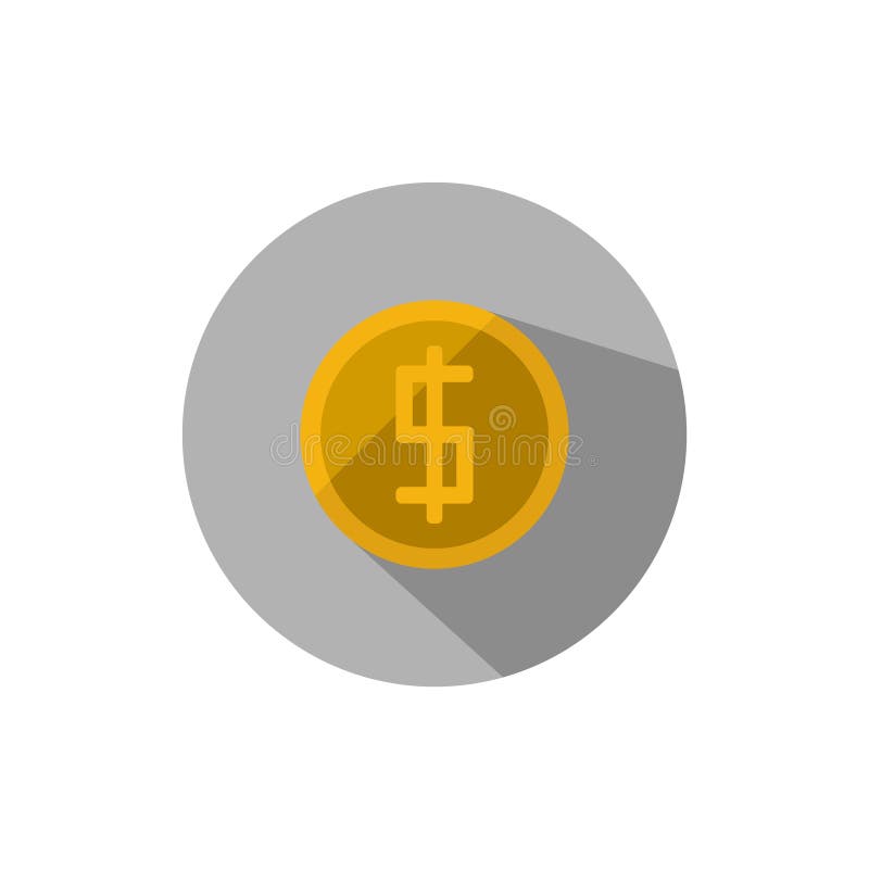 Flat design Coin stock illustration. Illustration of euro - 139629763