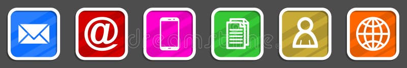 Colorful Internet Web Shopping Store Template Stock Vector ...