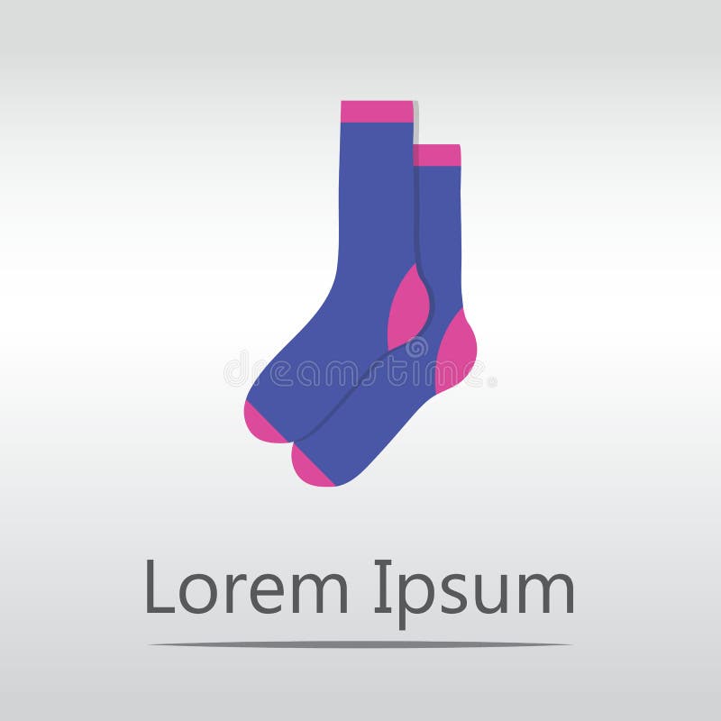 Flat Design Colorful Sock Vector Illustration. Stock Illustration ...