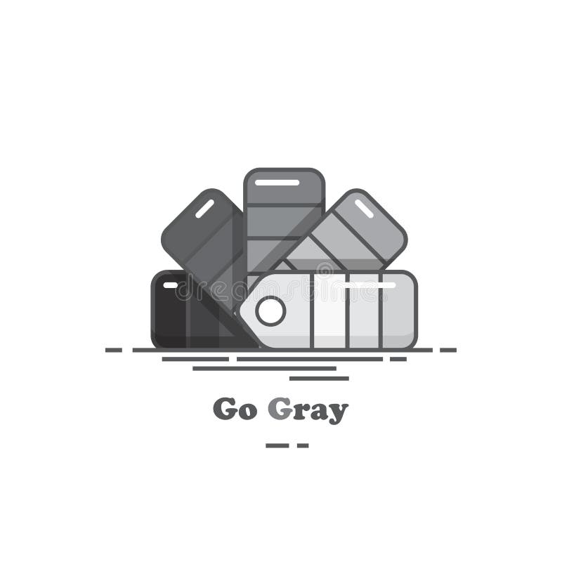 Go Gray stock vector. Illustration of choice, sample - 247693790