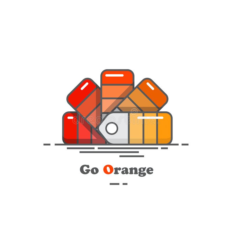 Go Orange stock vector. Illustration of printing, creative - 247693794