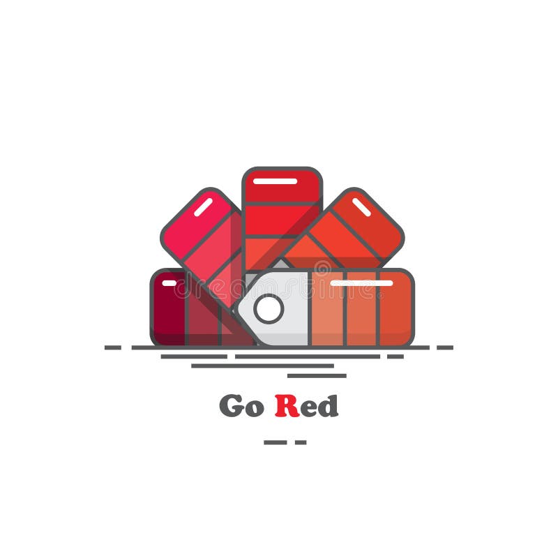 Go Red stock vector. Illustration of background, diagram - 247695204