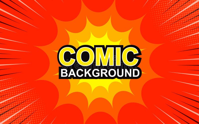 Flat Design Comic Style Background. Vector Illustration EPS 10 Stock ...