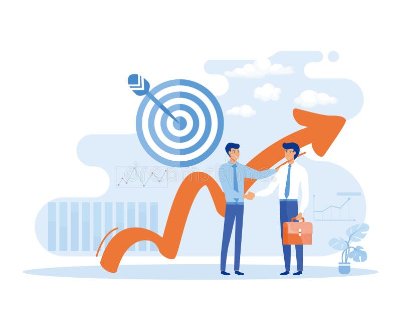 Flat Design Concept of Business Analysis and Planning, Increasing ...