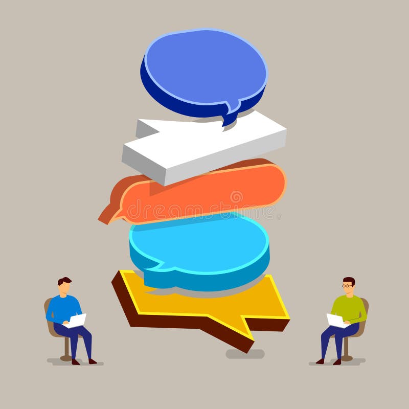 AI Chat GPT. Vector Illustrations. Stock Vector - Illustration of ...