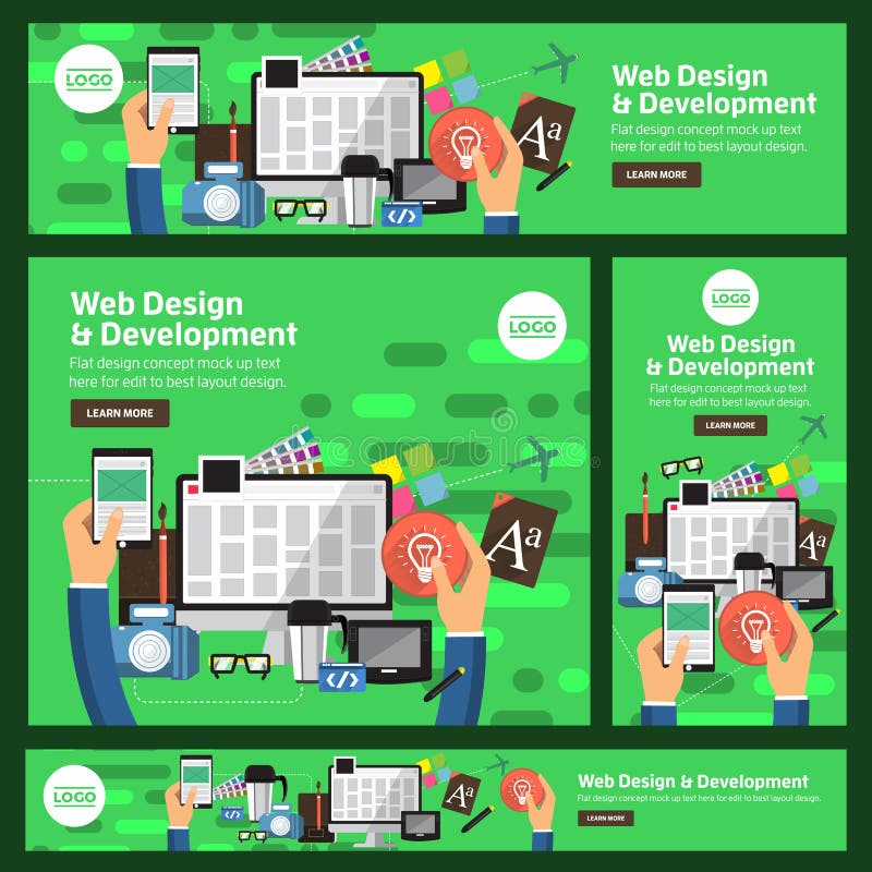 Flat Design Concept Digital Marketing. Vector Illustrate Stock Vector ...