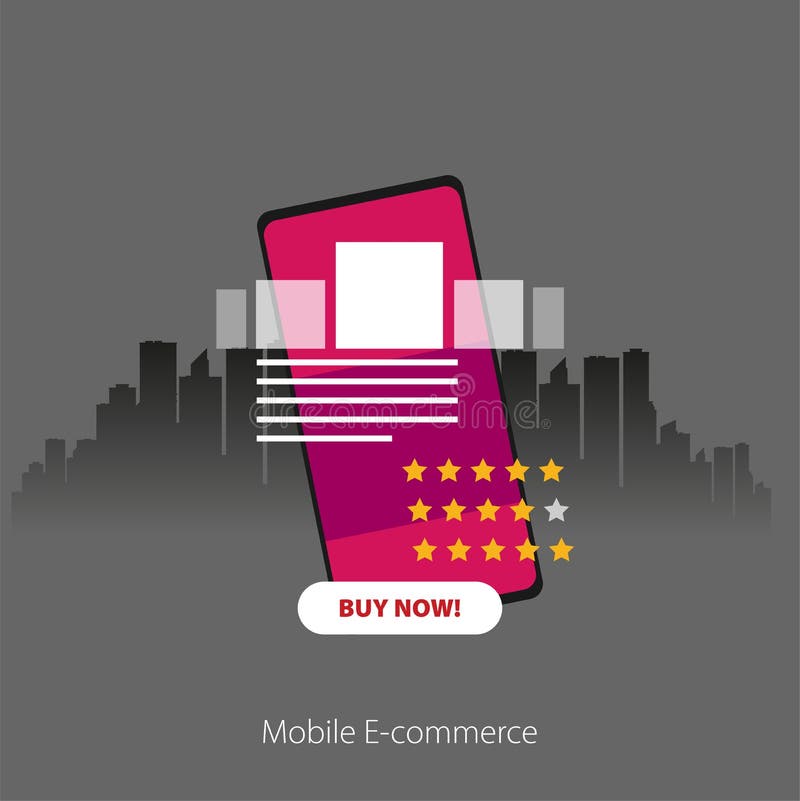 Flat Design Concept E-commerce Vector Stock Vector - Illustration of organization, payment ...