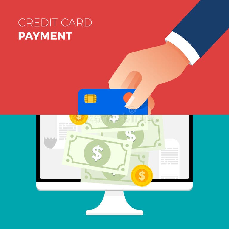 Flat Design Concept Payment. Payment Method and Option or Channel To ...