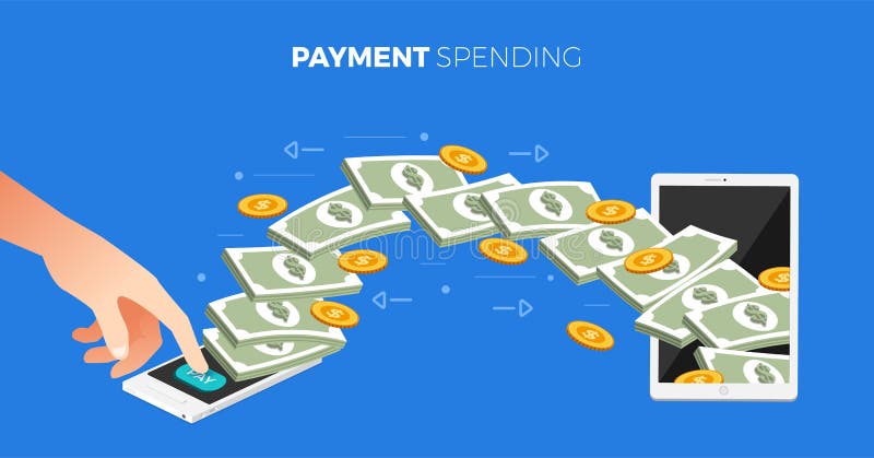 Flat Design Concept Payment. Payment Method and Option or Channel To ...