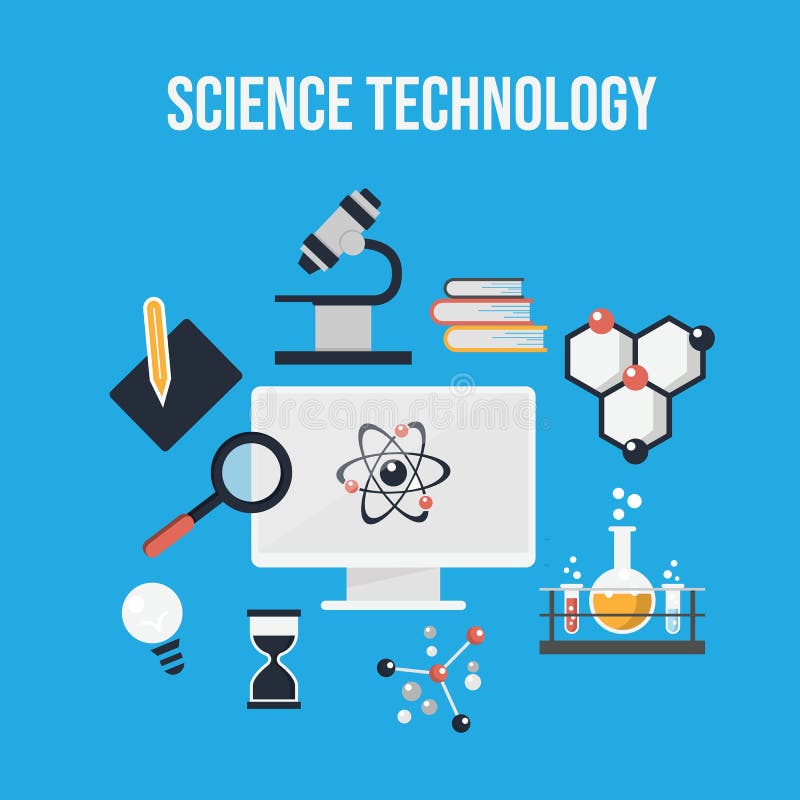 Flat Design Concept of Science and Technology Vector Stock Vector ...