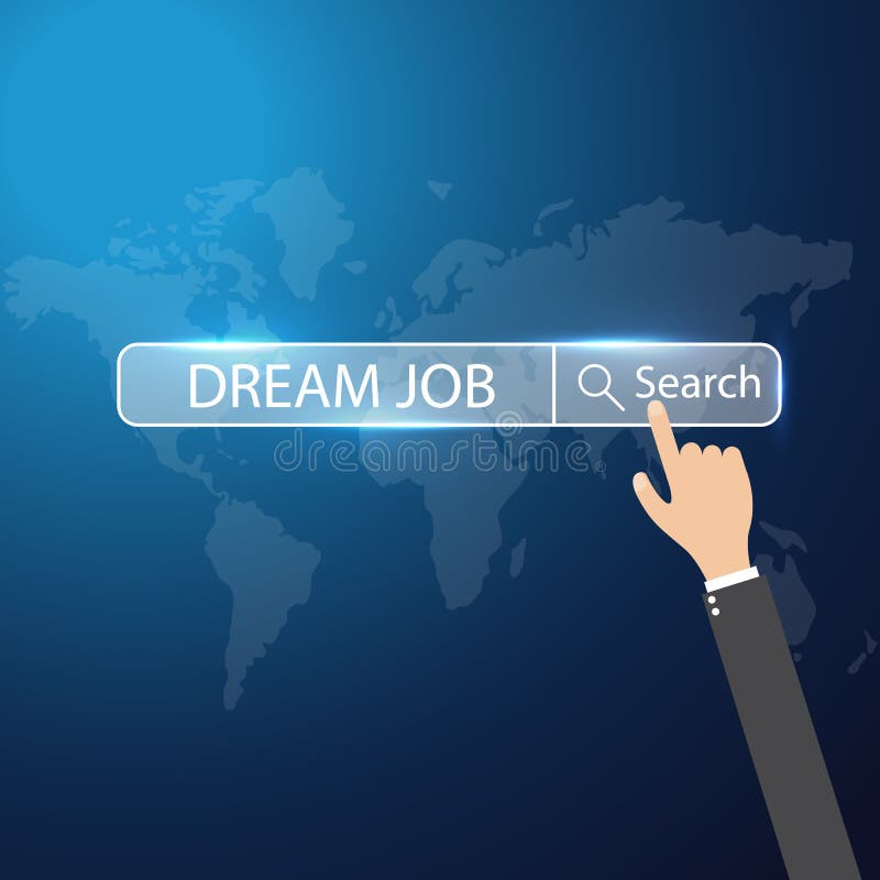 Flat Design Concepts for Dream Job Stock Vector - Illustration of ...