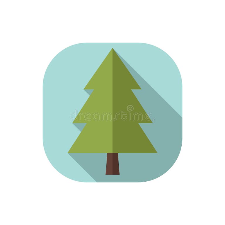 Flat design conifer stock illustration. Illustration of abstract ...