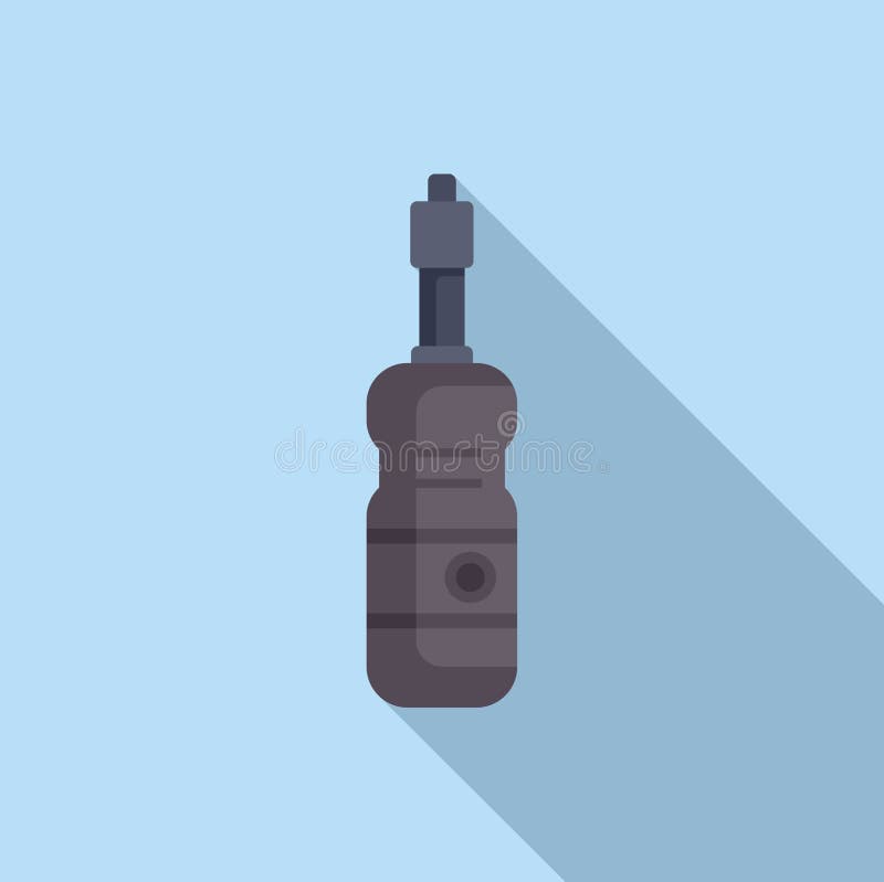 Flat Design Cordless Drill Icon Stock Vector - Illustration of powered ...