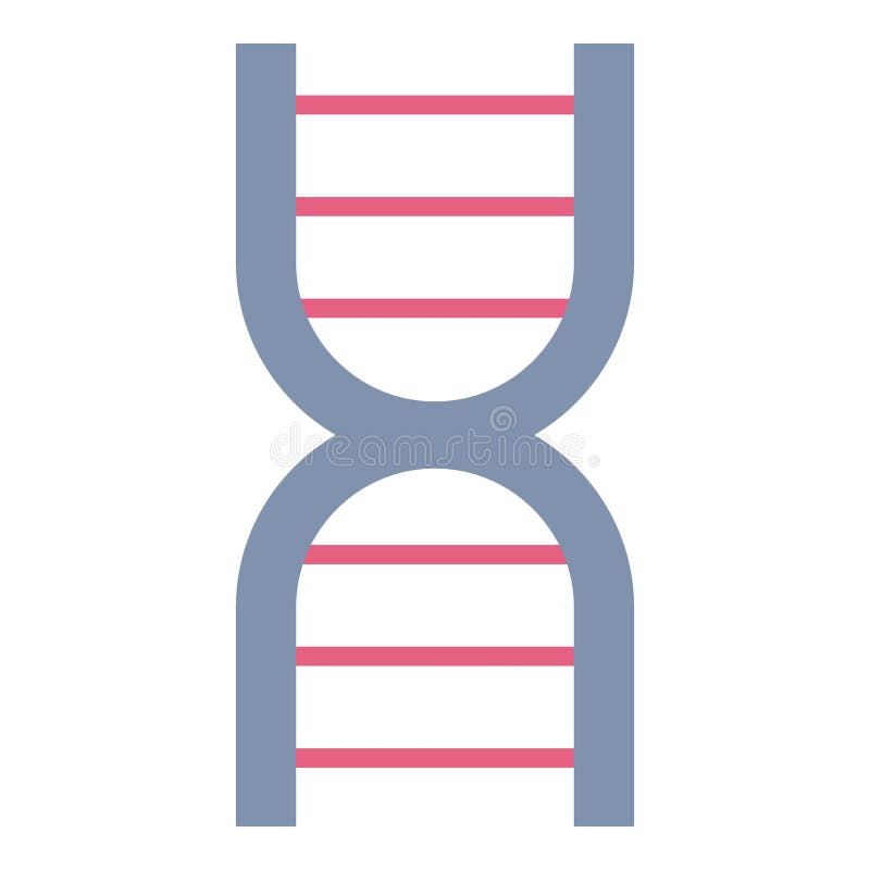 Flat Design Dna Strand Icon Stock Vector - Illustration of code ...