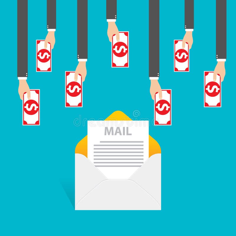 Flat Design, E-mail Marketing Concept, Vector Stock Vector ...