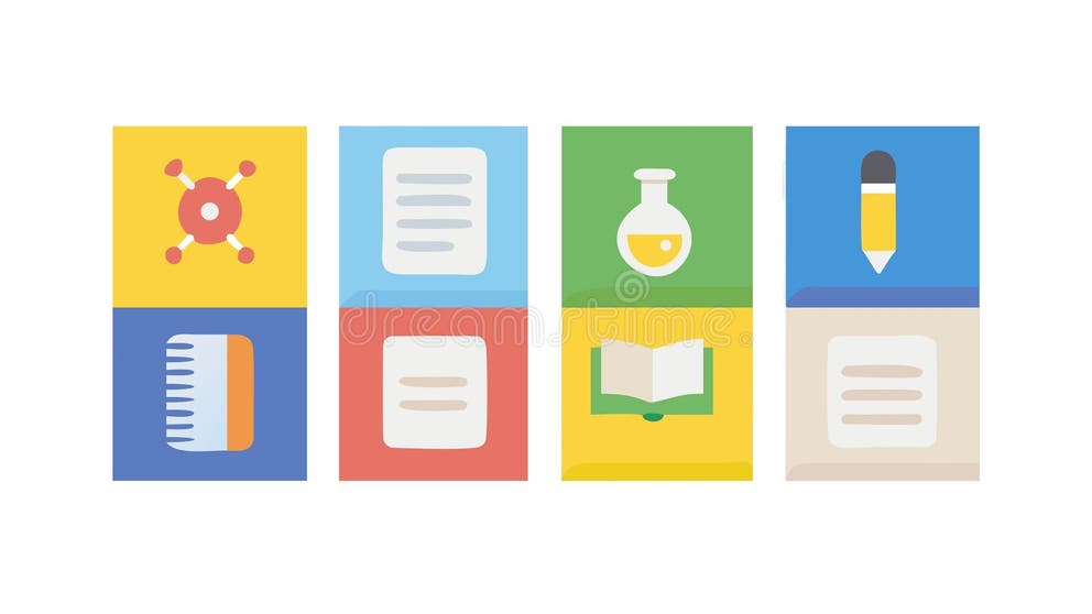 Flat Study Tools Stock Illustrations – 16,782 Flat Study Tools Stock ...