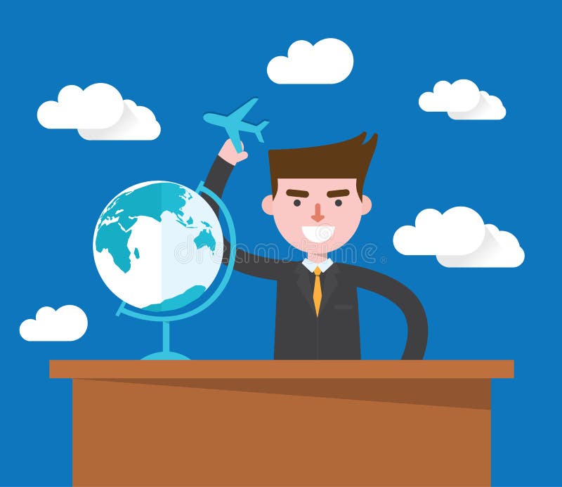 Flat Design, Global Business Concept Illustration Stock Vector ...