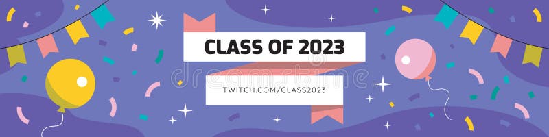 Flat Design Graduation Template Stock Illustration - Illustration of ...