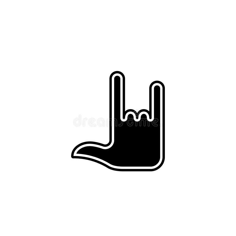 Devil Hand Peace Hand Sign Stock Illustrations – 76 Devil Hand Peace ...