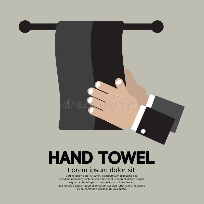 Flat Design Hand Towel stock vector. Illustration of isolated - 44823225