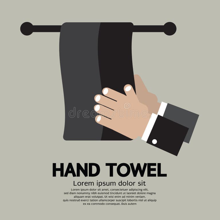 Flat Design Hand Towel stock vector. Illustration of isolated - 44823225