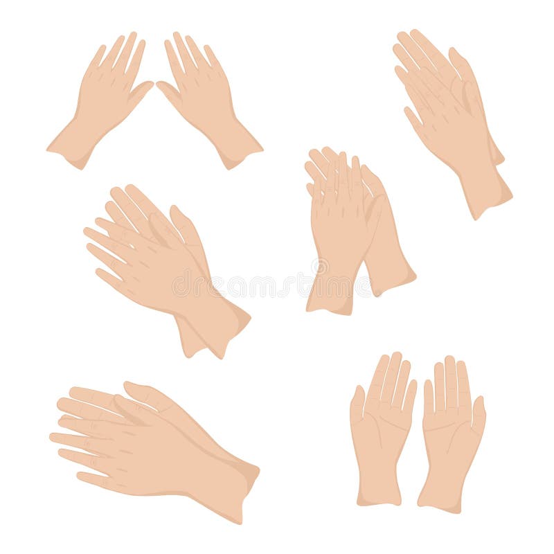 Flat Design of Hands. Hands Vector Icon Stock Vector - Illustration of ...