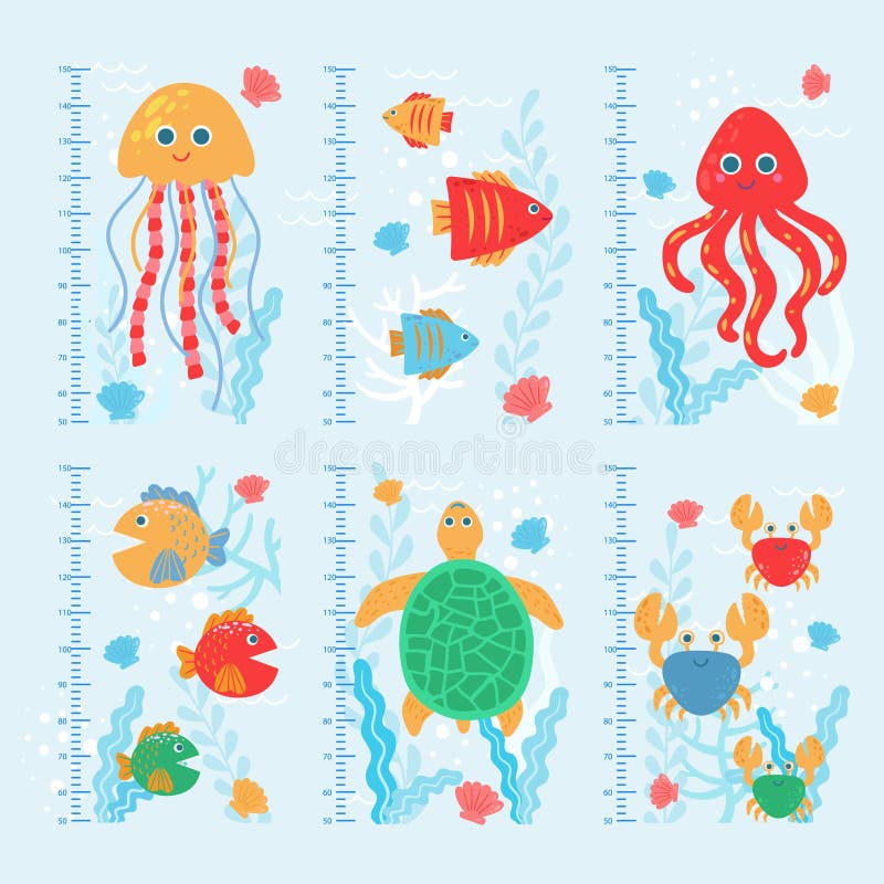 Flat Design Height Meters Vector Illustration. Stock Vector ...