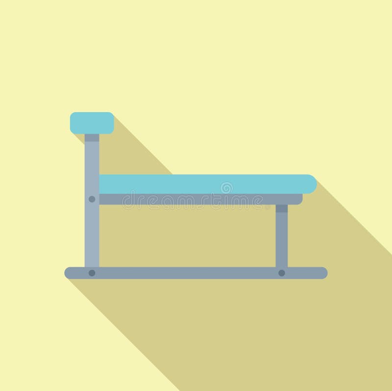 Flat Design Icon of a Modern Bench Stock Vector - Illustration of ...