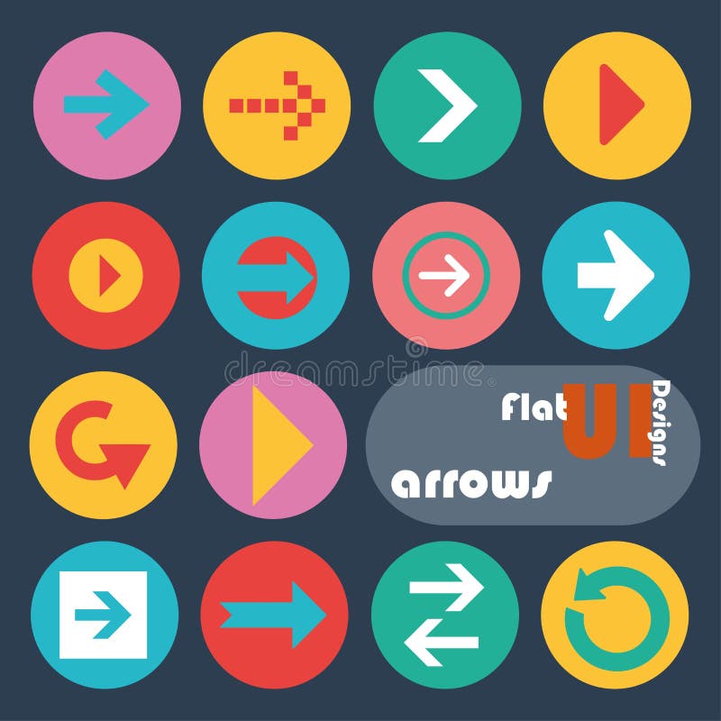 Flat Ui Design Icons. Multimedia. Stock Vector - Illustration of home ...