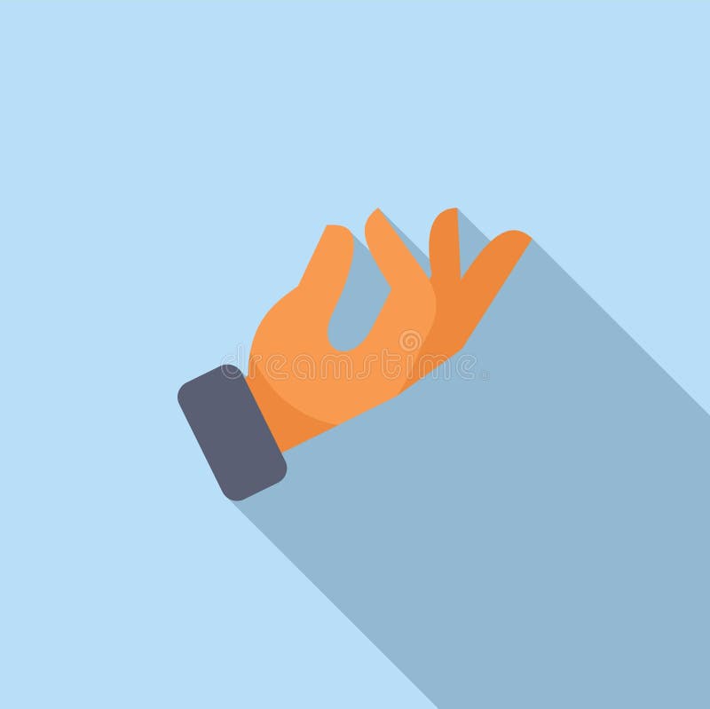 Minimalist Vector Illustration of Hand Gesture Stock Illustration ...