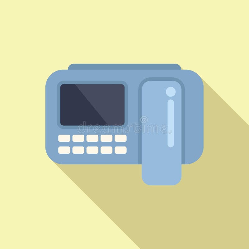 Flat Design Icon of Vintage Pager Device Stock Illustration ...