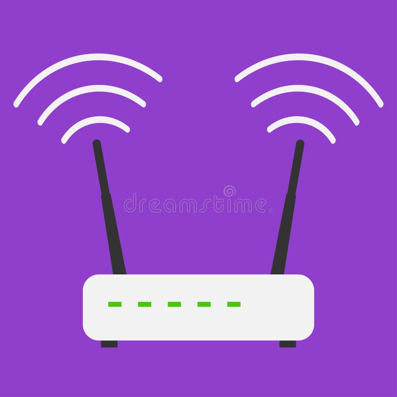 Fun no wifi icon sign stock vector. Illustration of round - 136395343