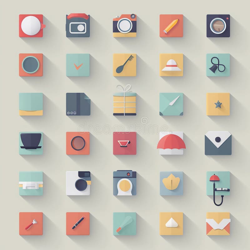 Everyday Icons Stock Illustrations – 2,093 Everyday Icons Stock ...
