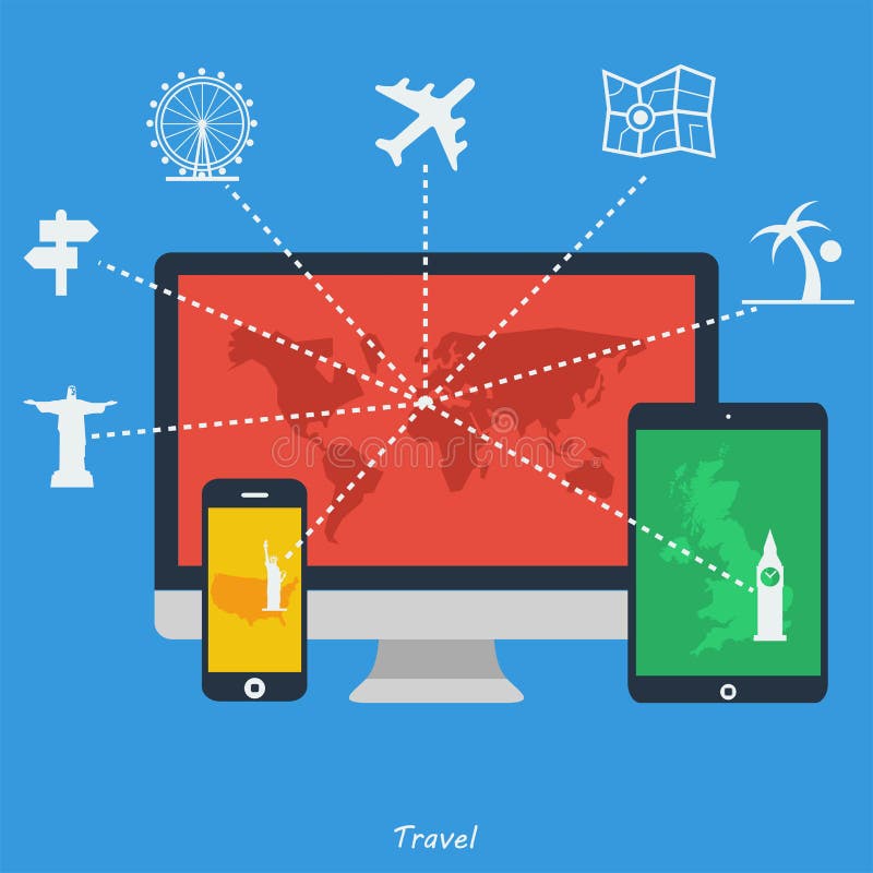 Flat Ui Design Icons. Multimedia. Stock Vector - Illustration of home ...