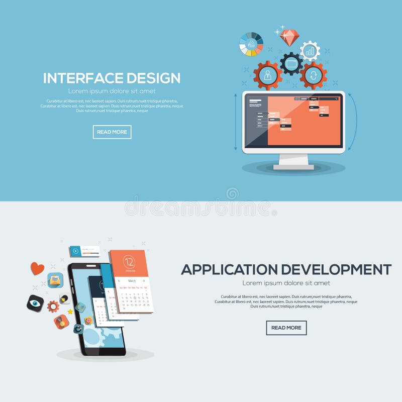Application Flat Design Stock Illustrations – 420,445 Application Flat ...
