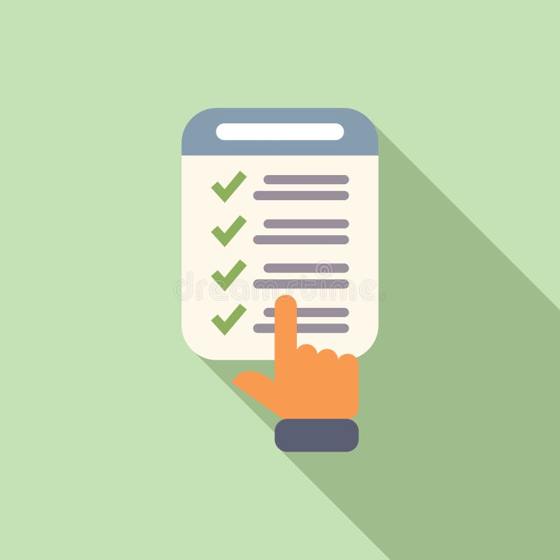 Digital Checklist Icon Indicating Completed Task with Checkmark Symbol ...