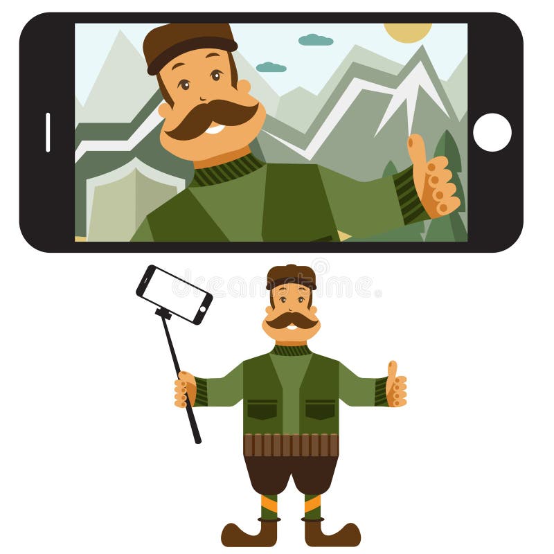 Hunter Stick Figure Set stock vector. Illustration of armor - 12257173