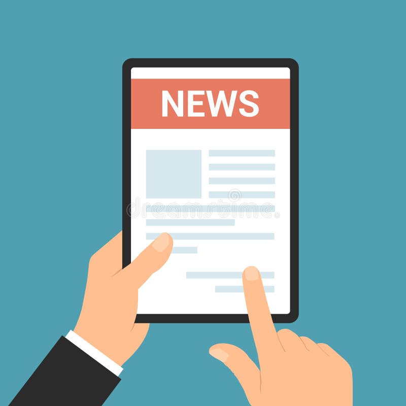 Newsletter Screen Touch Stock Illustrations – 944 Newsletter Screen ...