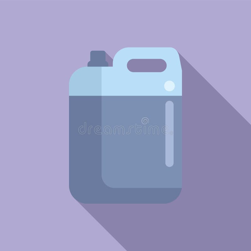 Flat Design Illustration of a Plastic Gallon Container Stock Vector ...