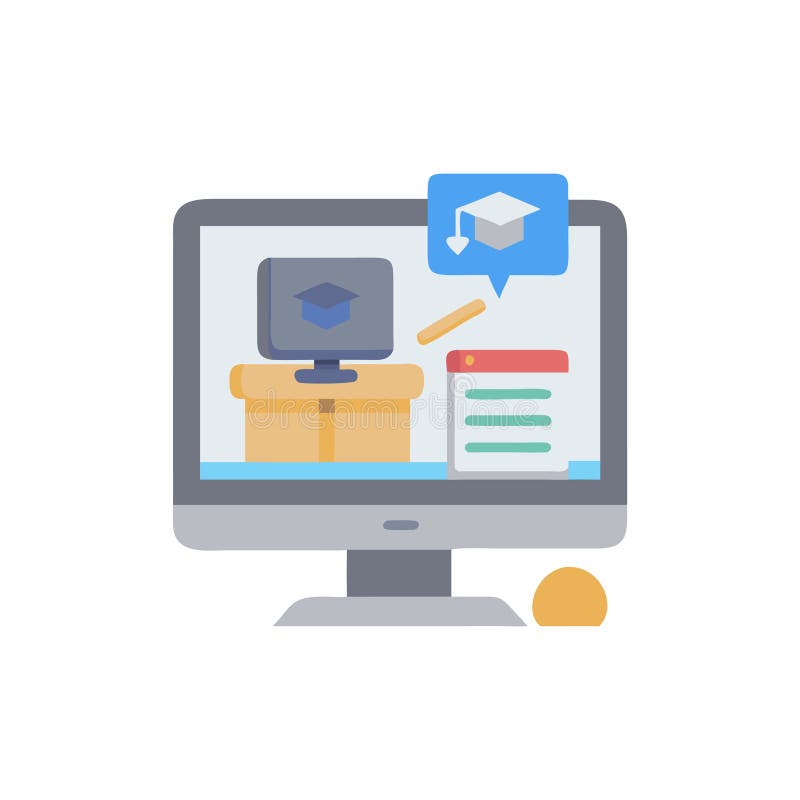 Online Education Objects Stock Illustrations – 1,400 Online Education ...