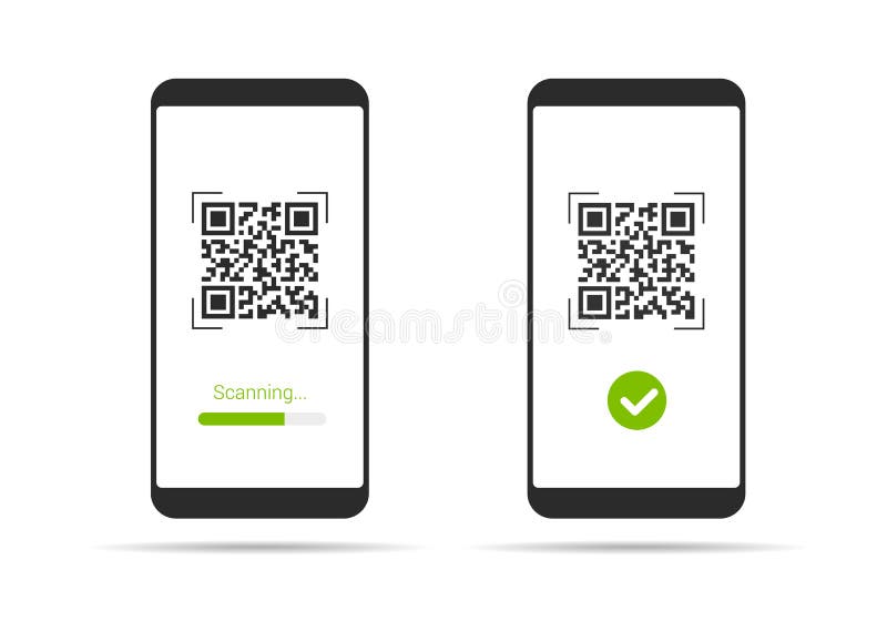 Scan QR Code with Mobile Phone. QR Code Scans Completed. Machine ...
