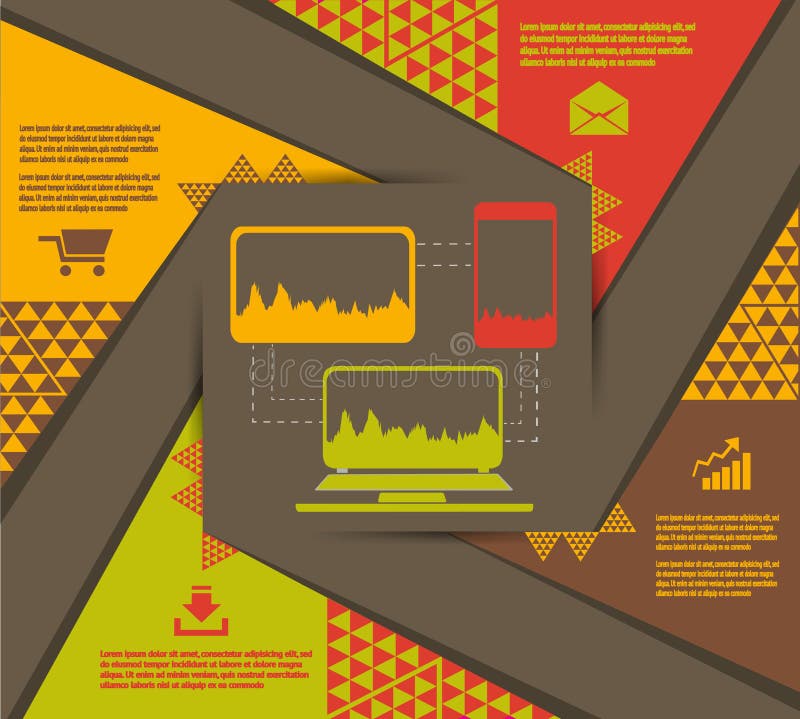 Flat Design Illustration Technology and Communication Stock Vector ...