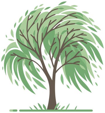 Stylized Willow Tree Stock Illustrations – 406 Stylized Willow Tree ...