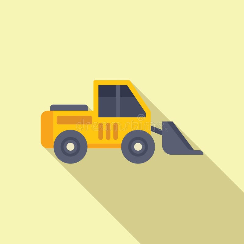 Cartoon Construction Loader on Beige Background Stock Illustration ...