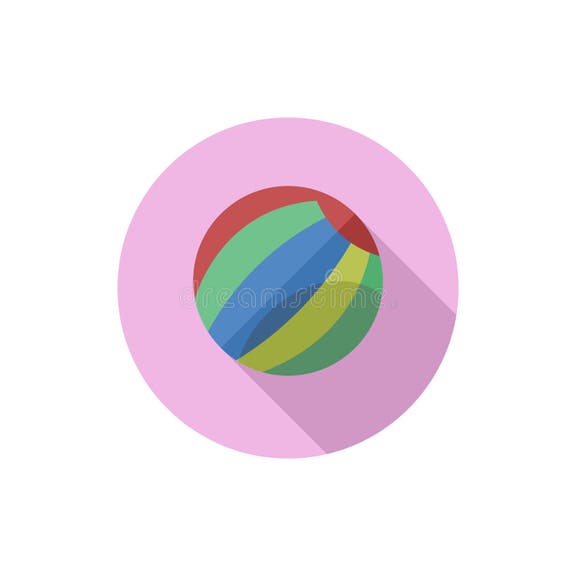 Flat design Kids Ball stock vector. Illustration of colorful - 199069721