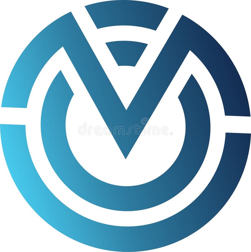 Flat Design Letter M O Logo Design Stock Vector - Illustration of adobe ...