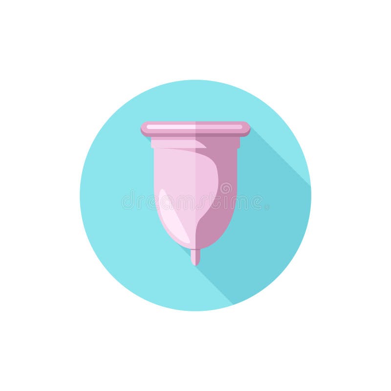 Flat design Menstrual Cup stock vector. Illustration of female - 194907163
